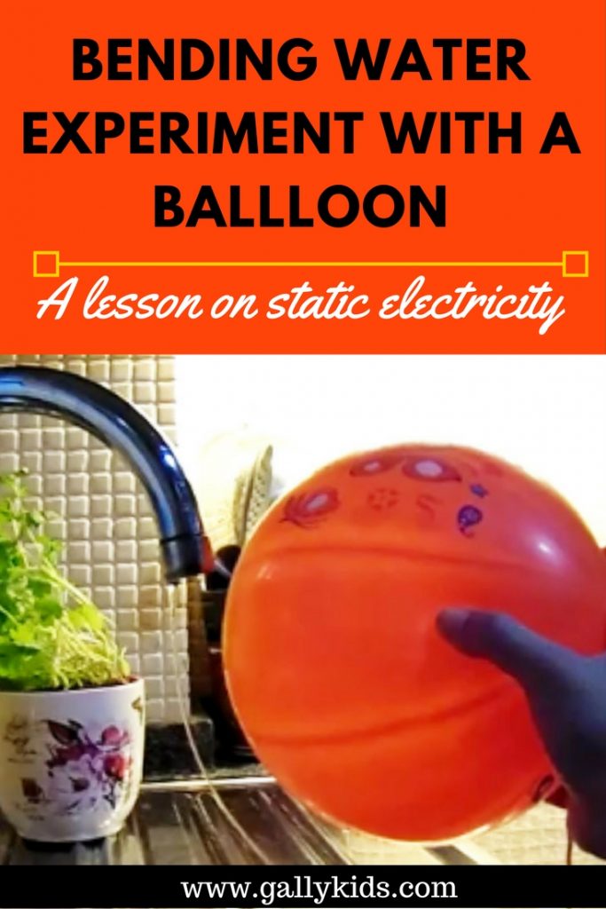 Bending Water Experiment With A Balloon: Try The Power Of The Force!