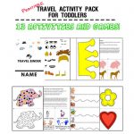 Toddler Travel Activity Pack: Travel Binder Printables